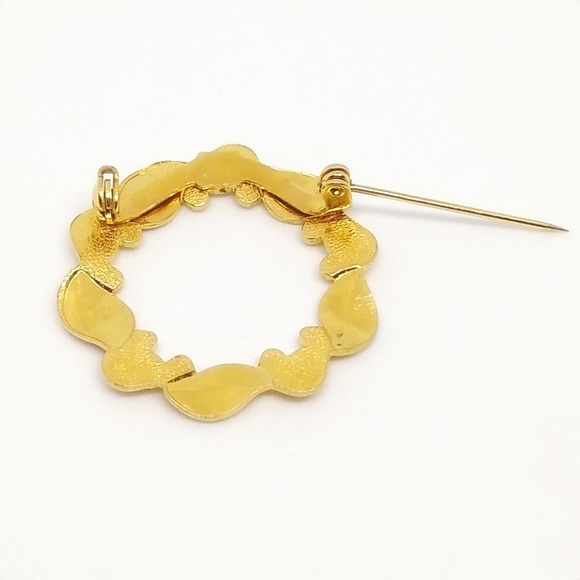 Unsigned | Jewelry | Gold Tone Leaf And Snail Design Pin | Poshmark